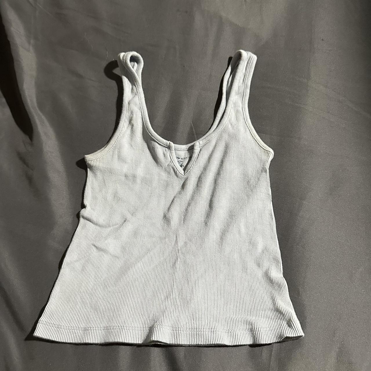 Light blue brandy melville tank top #summer... - Depop