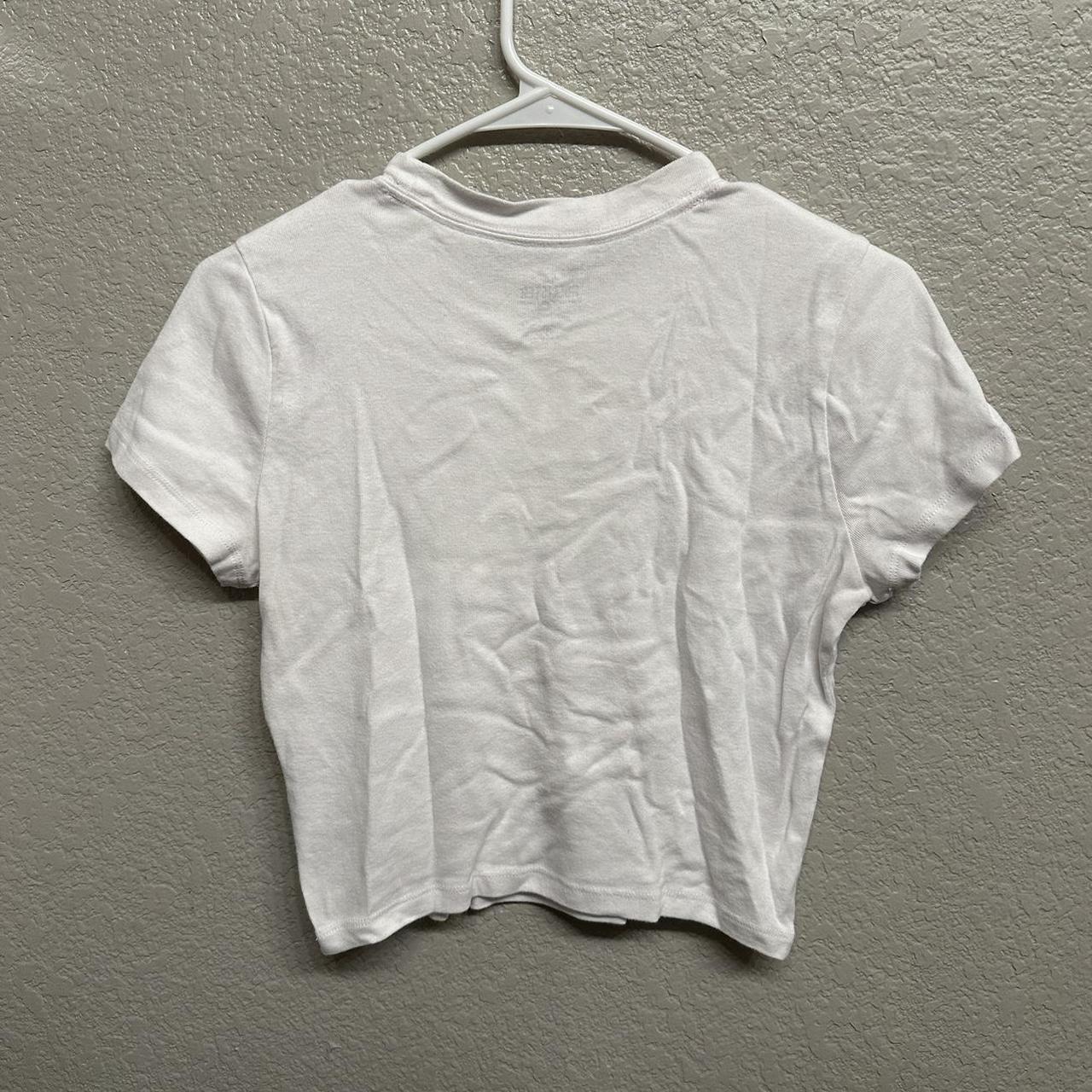 Hollister white baby tee - Depop