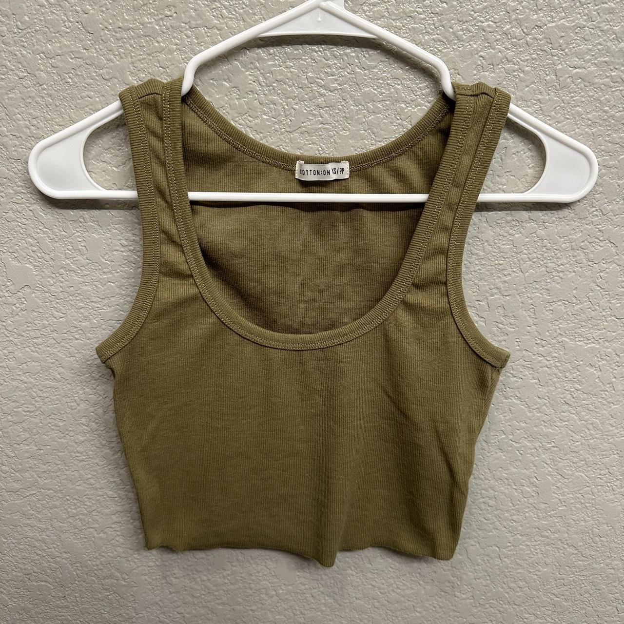 Olive green tank from cotton on - Depop