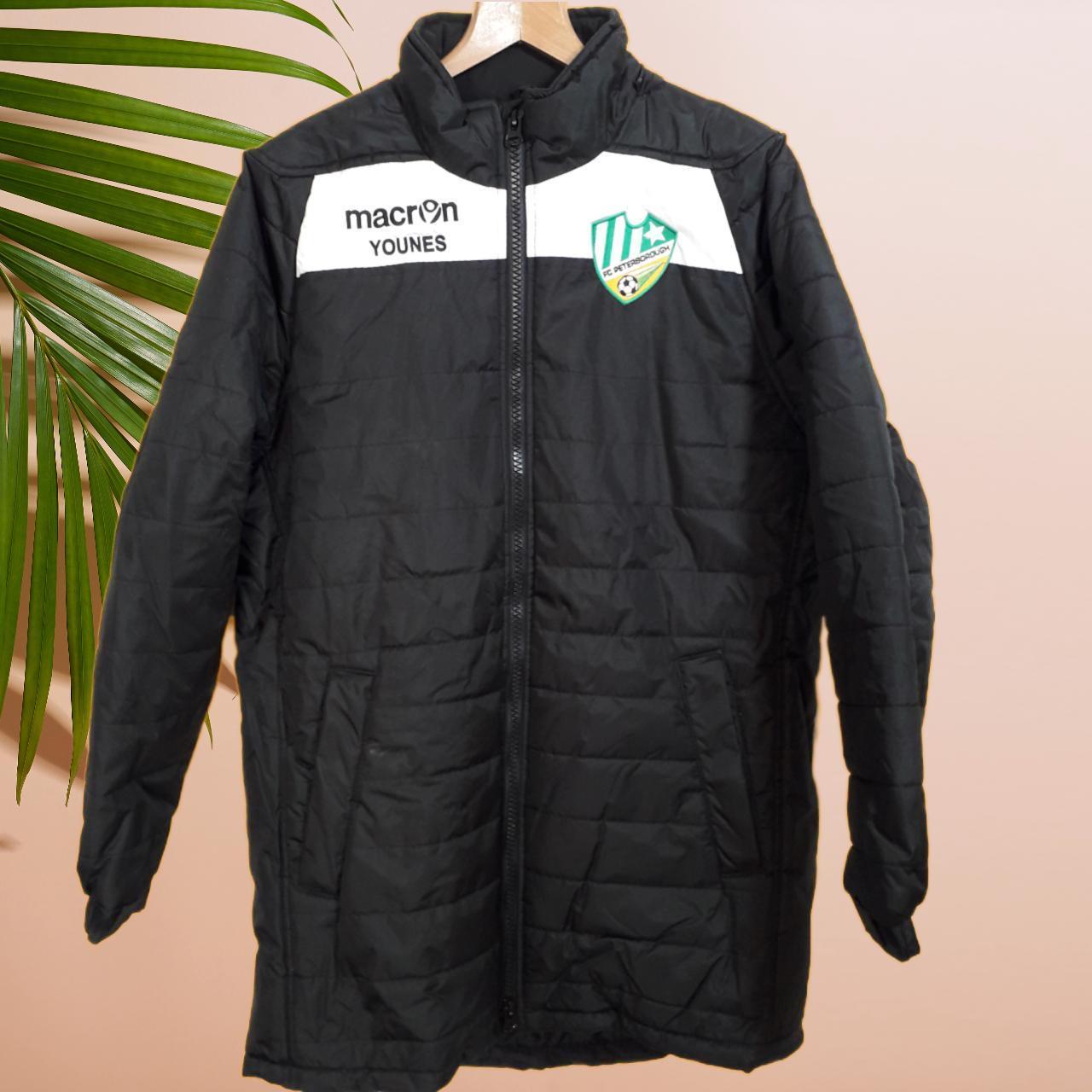 Macron FC Peterborough managers style coat size... - Depop