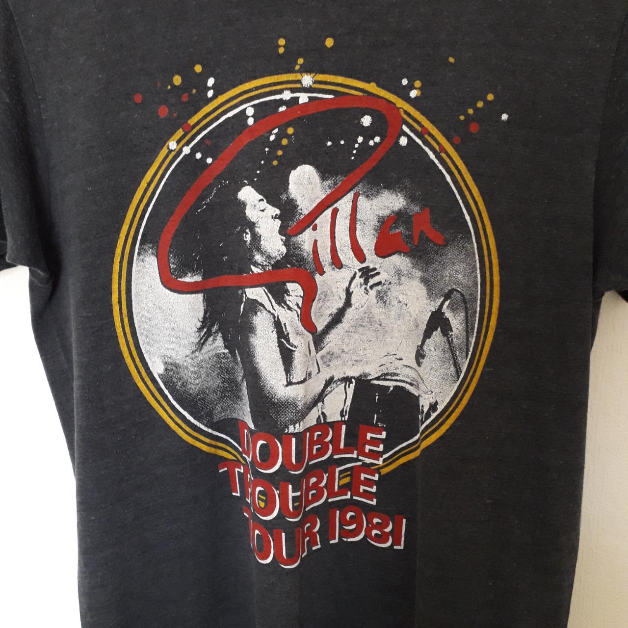 Vintage Gillan double trouble band tour t shirt... - Depop