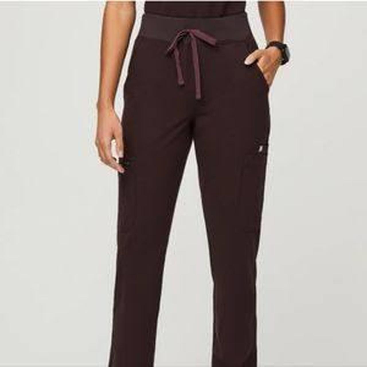 Figs Espresso Brown Scrubs XXS Yola high waisted... | Depop