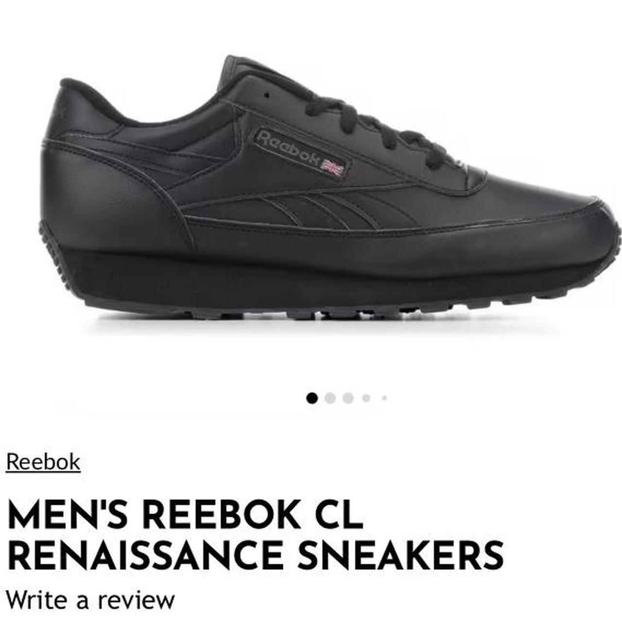 Reebok black CL Renaissance Sneakers -Men’s size 10... | Depop