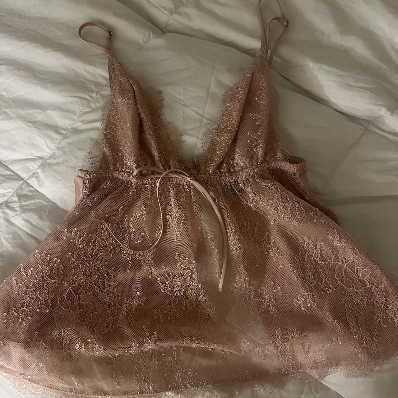 Victoria’s Secret VS Lace Triangle Cup Top, size XS.... - Depop