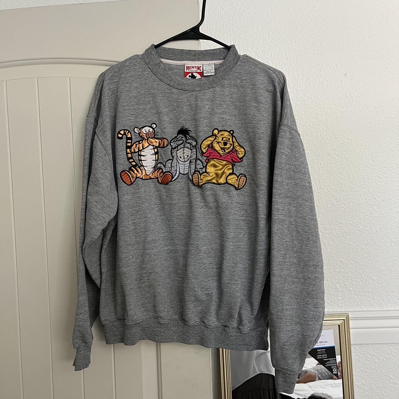 Vintage Disney grey crew neck. Super cute, very comfy. - Depop