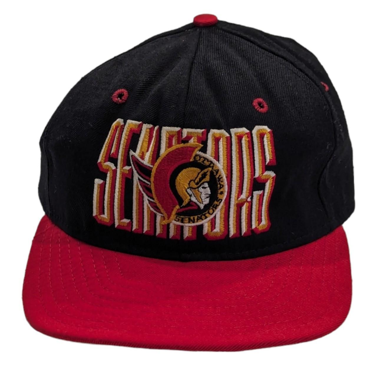 Vintage 90s OTTAWA SENATORS AJD Snapback Cap Hat... - Depop