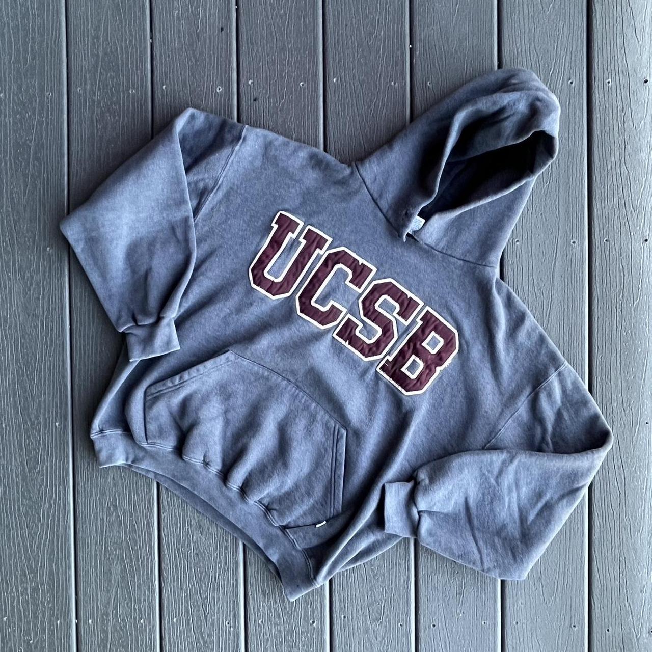 Vintage Y2K UCSD San Diego Hoodie Sweatshirt Russell... - Depop