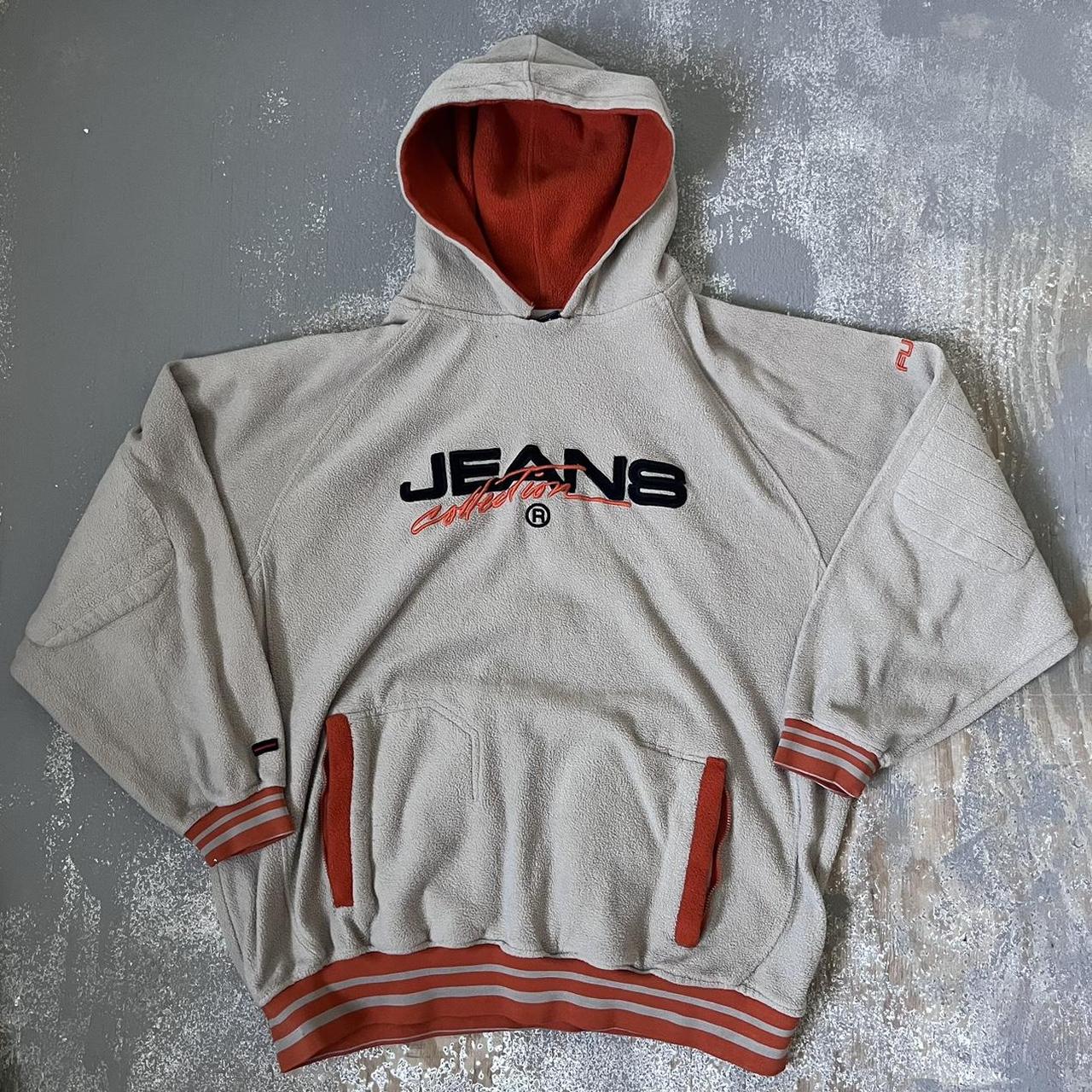vintage y2k fubu jeans collection hoodie - adult... - Depop
