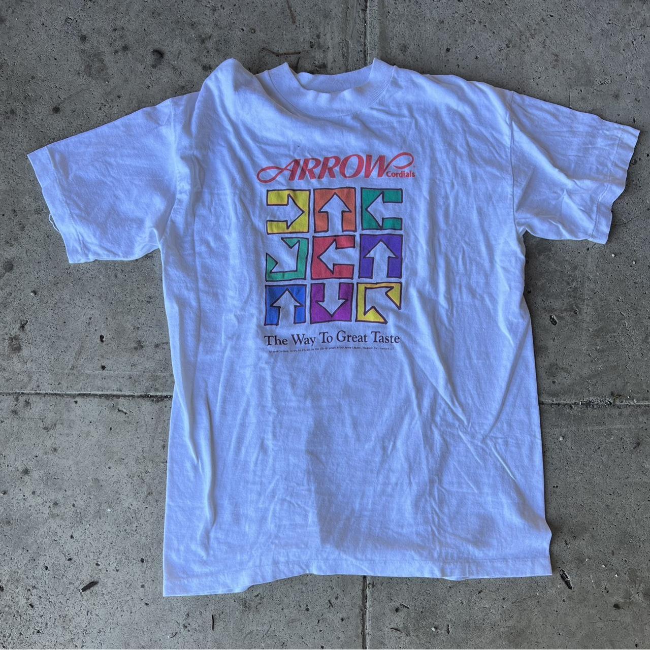 1991 arrow cordials cocktail tee shirt single stitch... - Depop