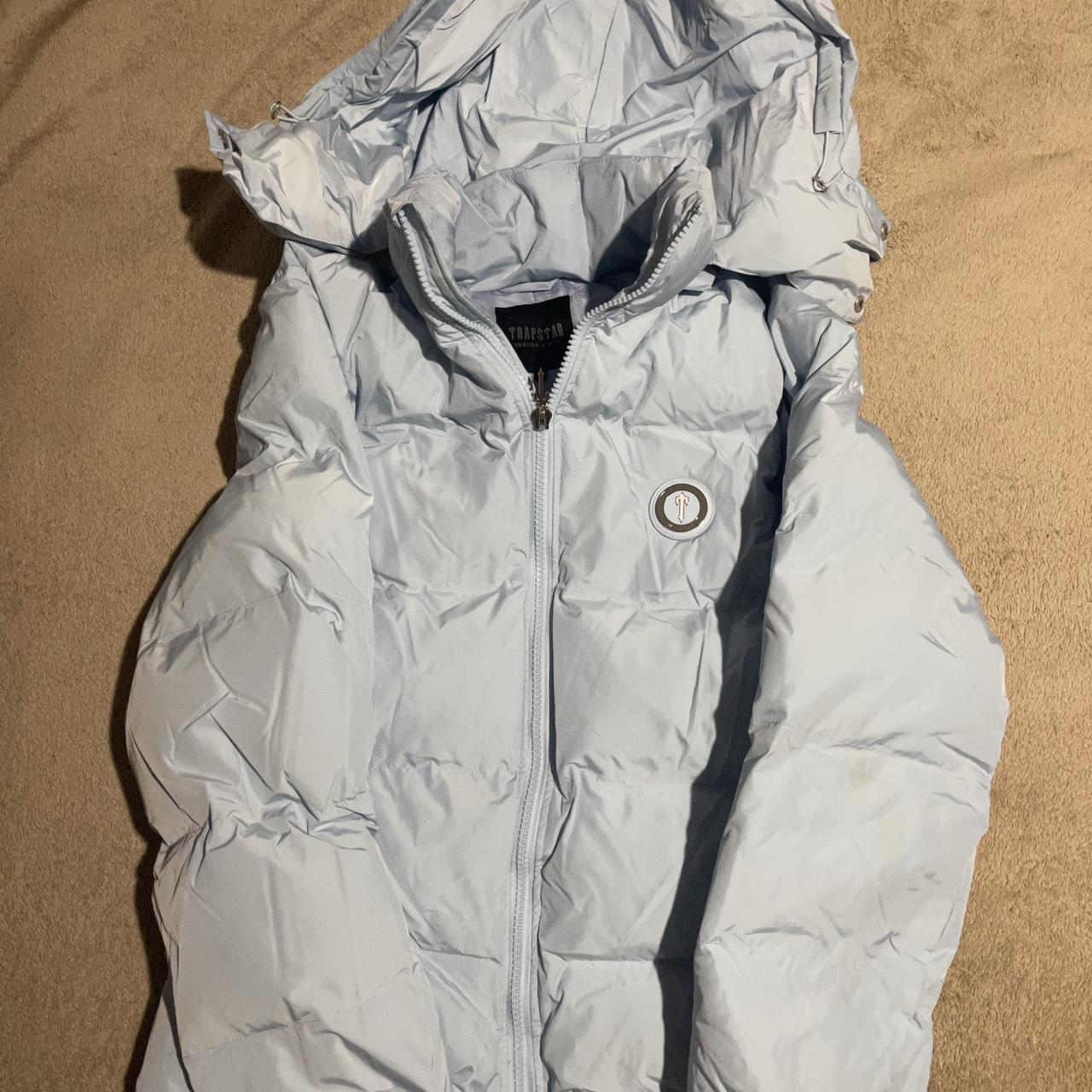 Trapstar irongate puffer jacket baby blue size... - Depop