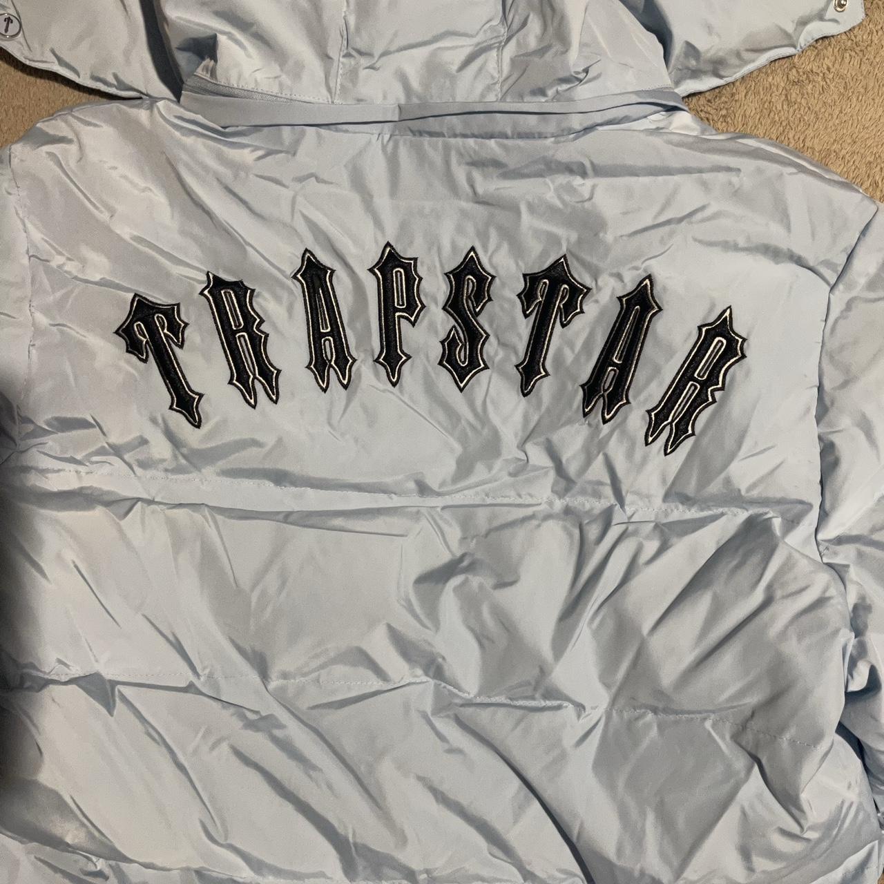 Trapstar irongate puffer jacket baby blue size... - Depop