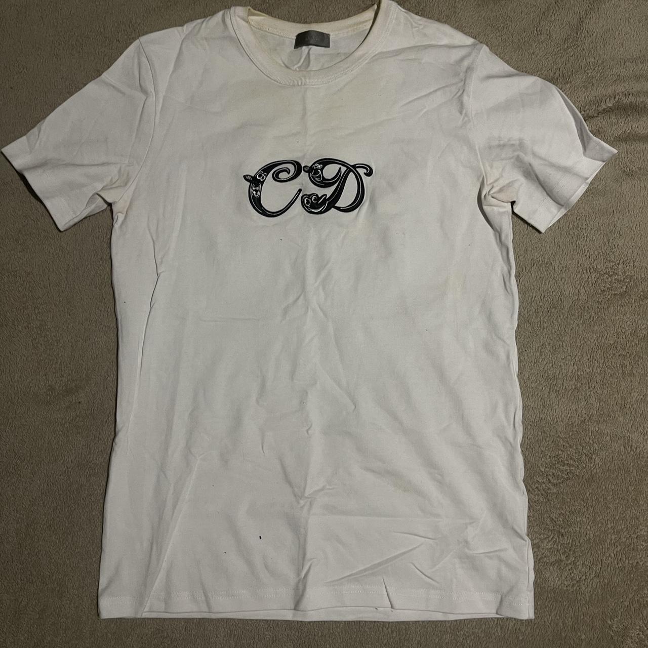 Dior cd shirt white size medium Good condition 0%... - Depop
