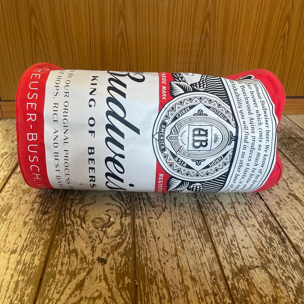 Vintage style Budweiser red white sports... - Depop