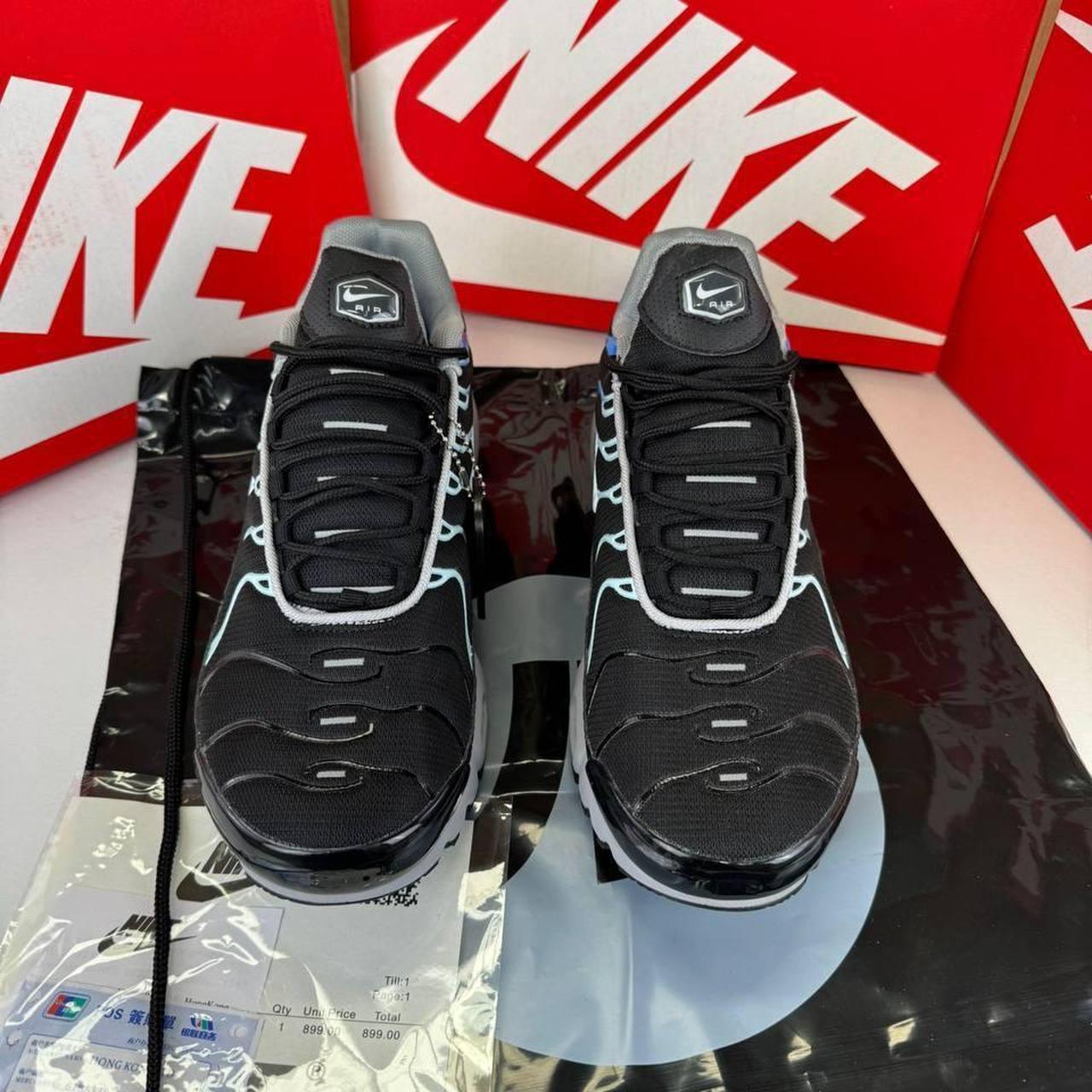 Black and blue Nike TN Plus trainers | Depop