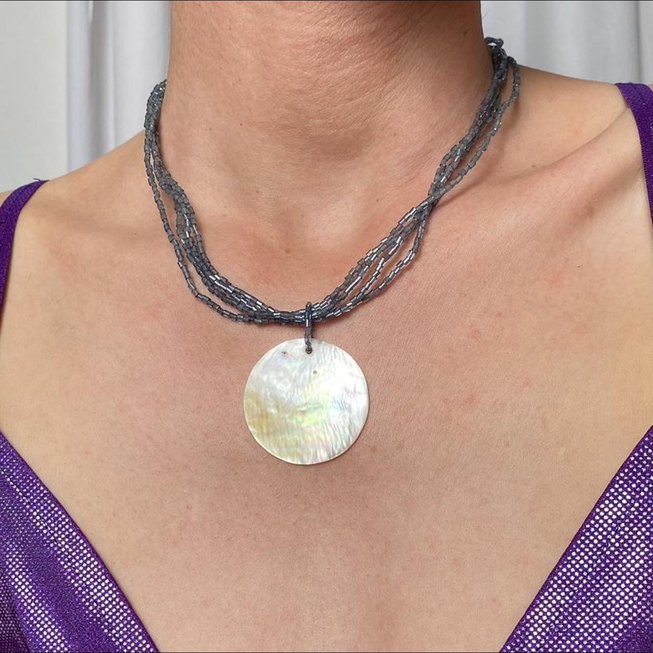 Vintage 00s y2k chunky beachy boho shell disc... - Depop