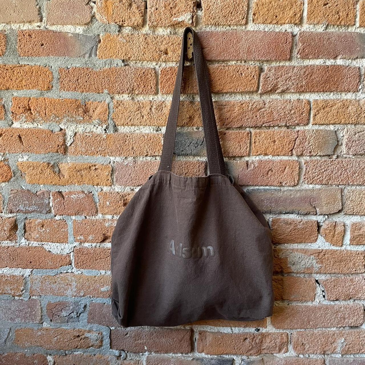 ADSUM LOGO TOTE 100% COTTON SIMPLE DOPE CHOCOLATE... - Depop