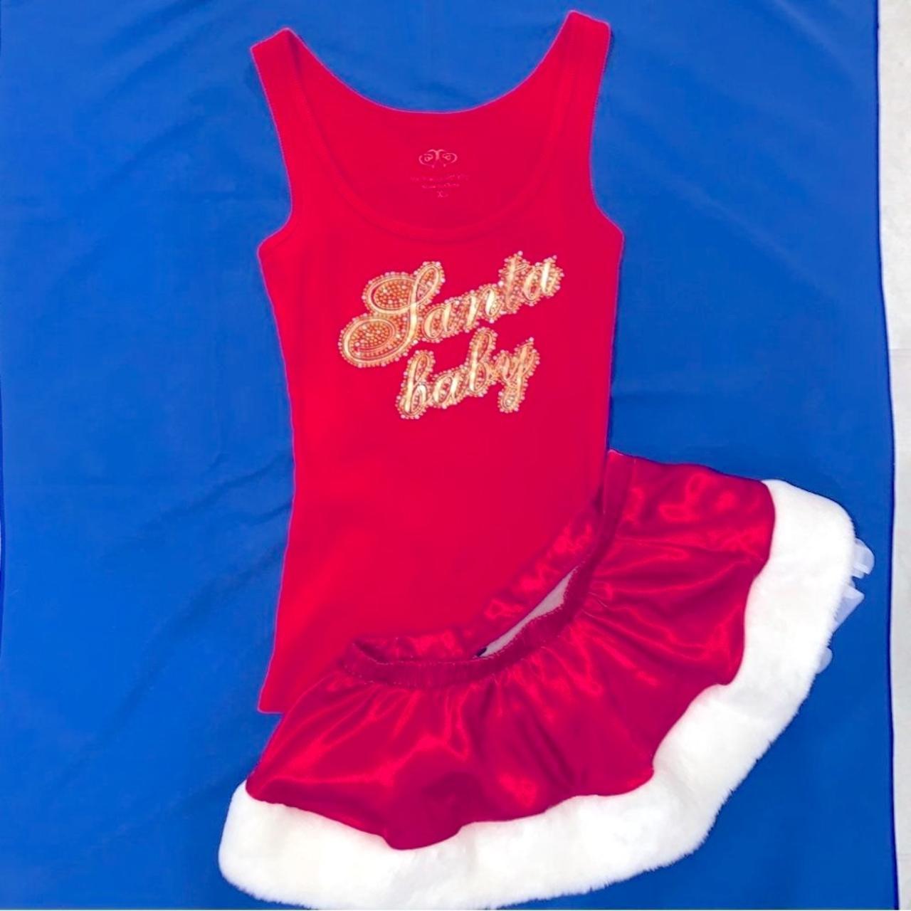 2 Pc Set Victoria’s Secret Santa Baby Tank Top... - Depop