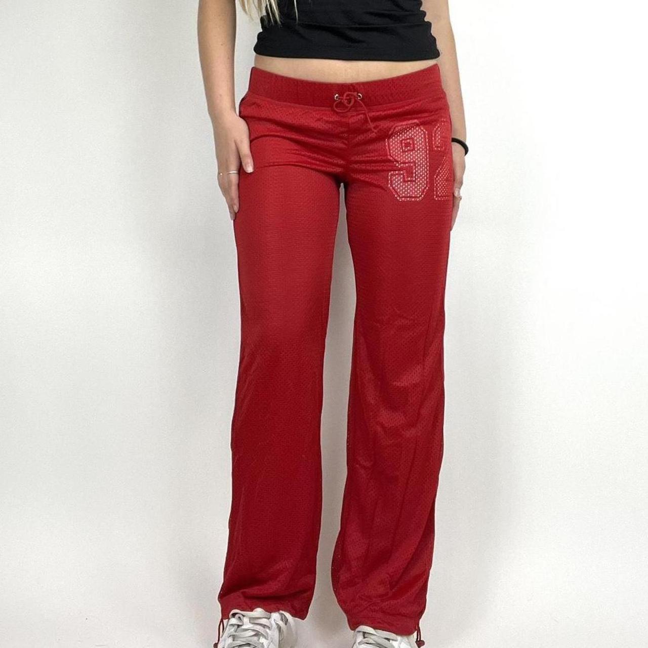 y2k low rise track pants brand is no boundaries... - Depop