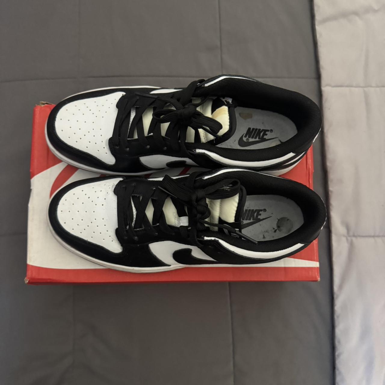 Nike Dunk Low Panda trainers in black and white... | Depop