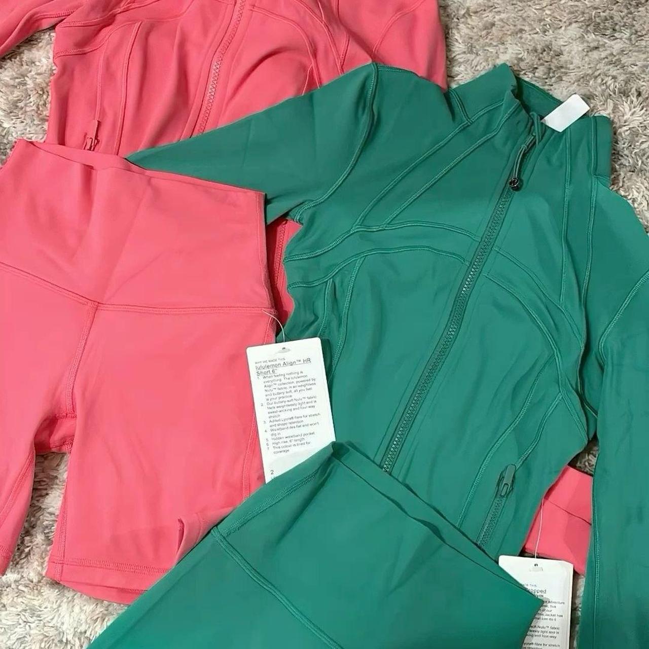 Lululemon sets Pink and Green - Depop