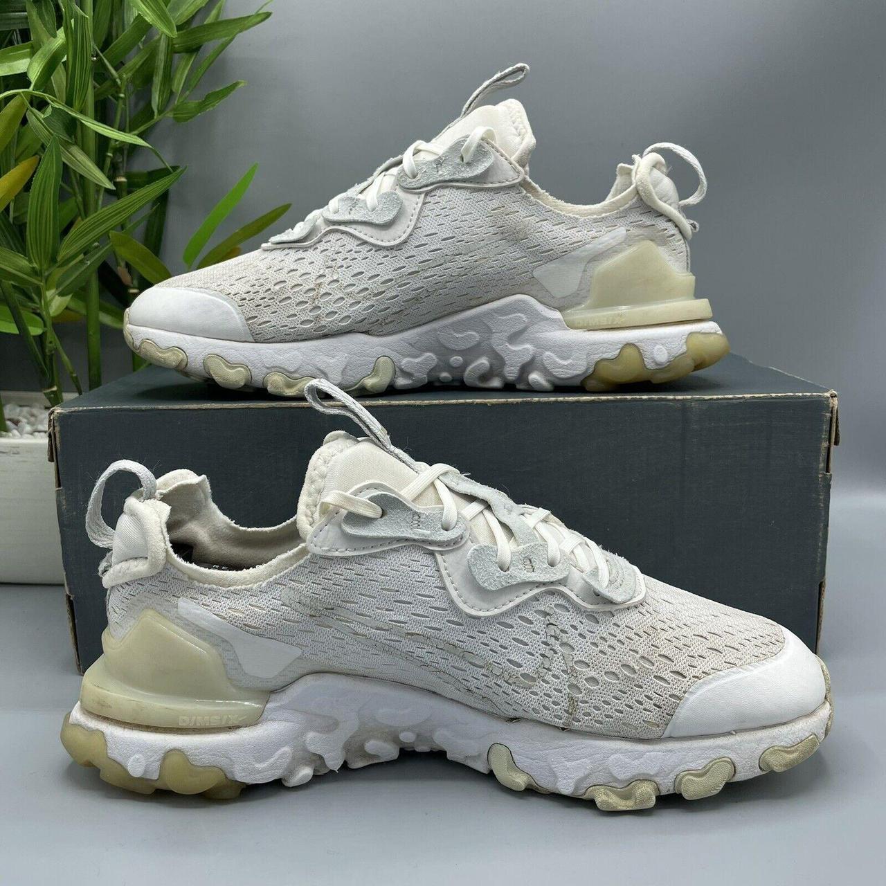 Nike React Vision Size Uk 5 GS Trainers Shoes White... - Depop
