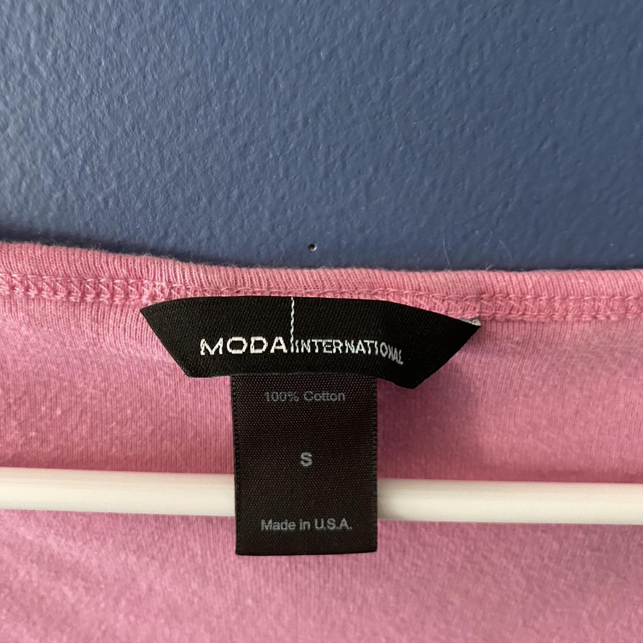 MODA INTERNATIONAL HOT PINK SQUARED CHESTED TANK - Depop
