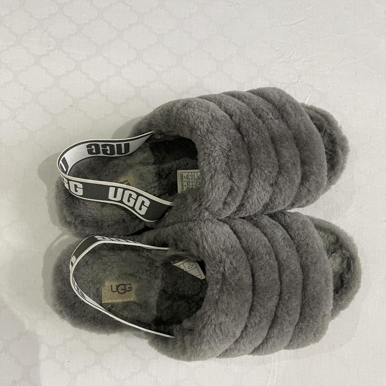 UGG Women's Grey Slides | Depop