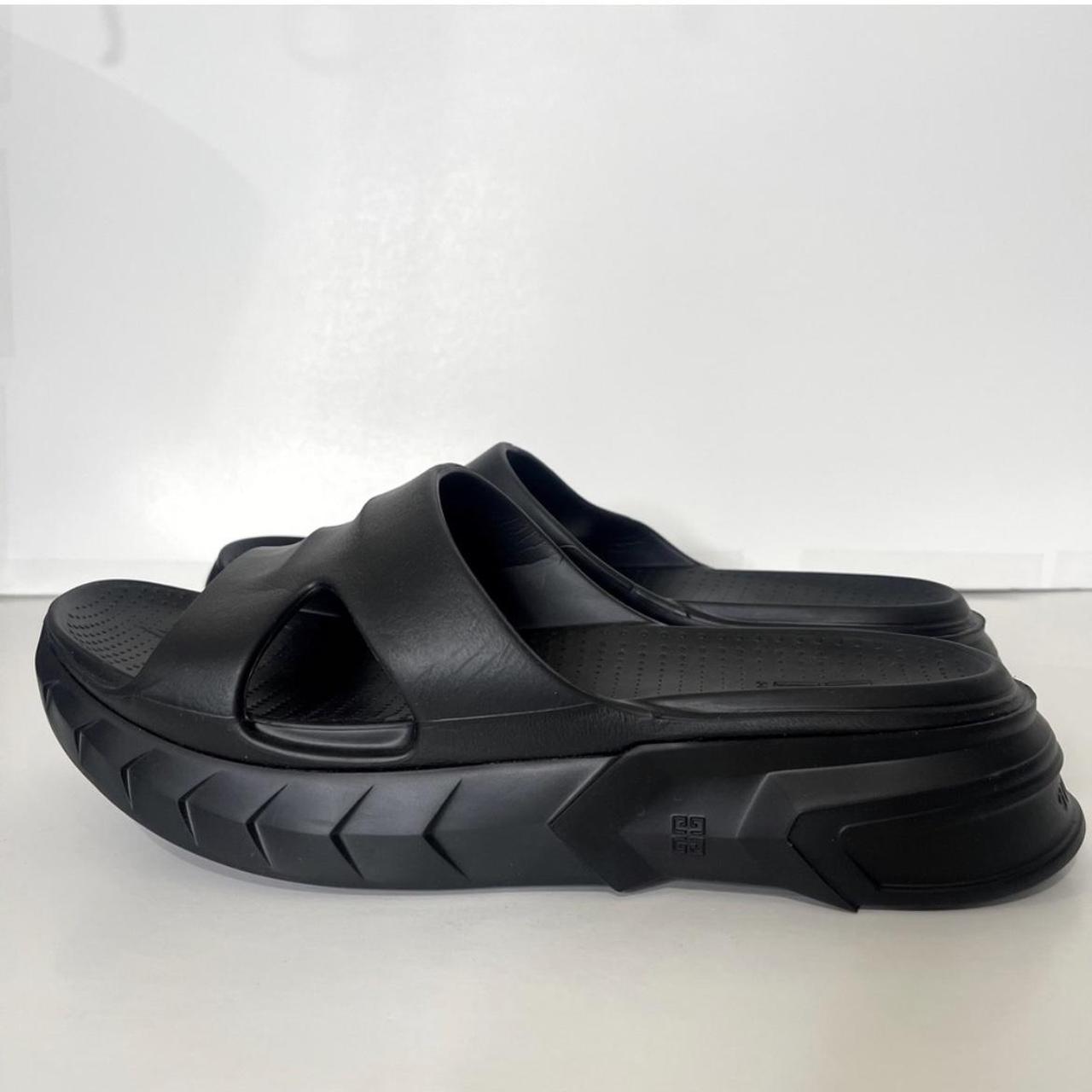 Givenchy Black Marshmallow Slides Size 11 US or 44... - Depop