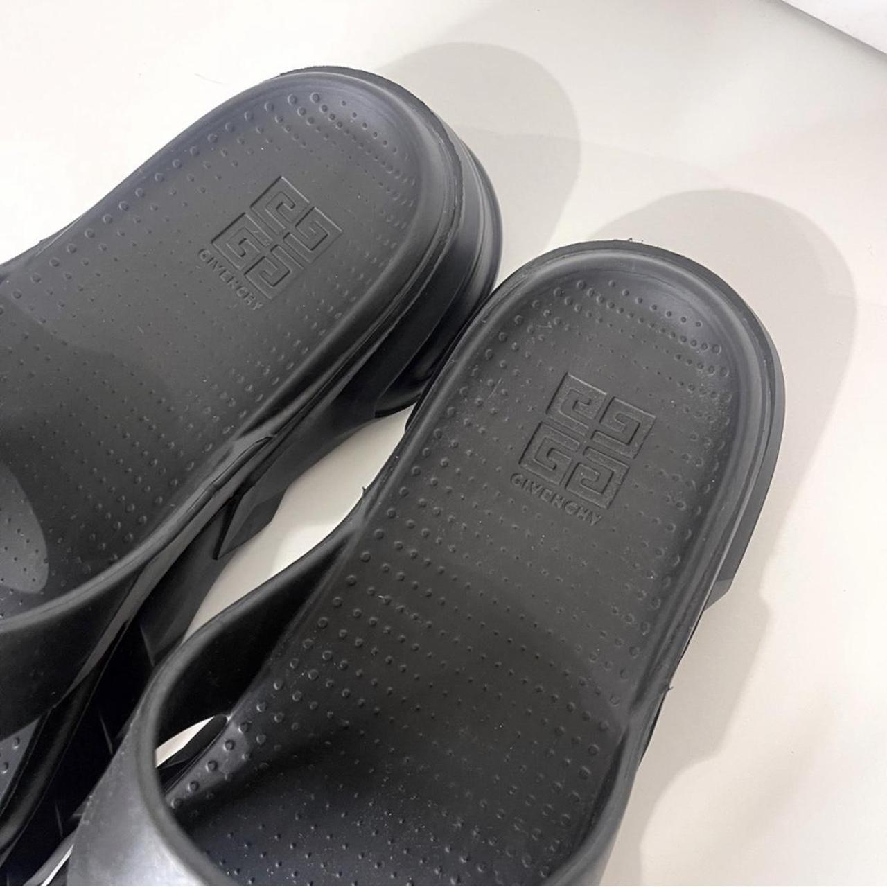 Givenchy Black Marshmallow Slides Size 11 US or 44... - Depop