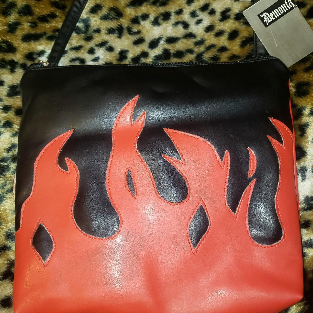 NEW DEMONIA FLAME VINTAGE Y2K PURSE. VINTAGE.... - Depop