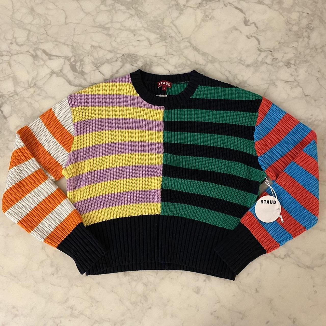 STAUD The Bridgeport Sweater Chunky cotton knit... - Depop