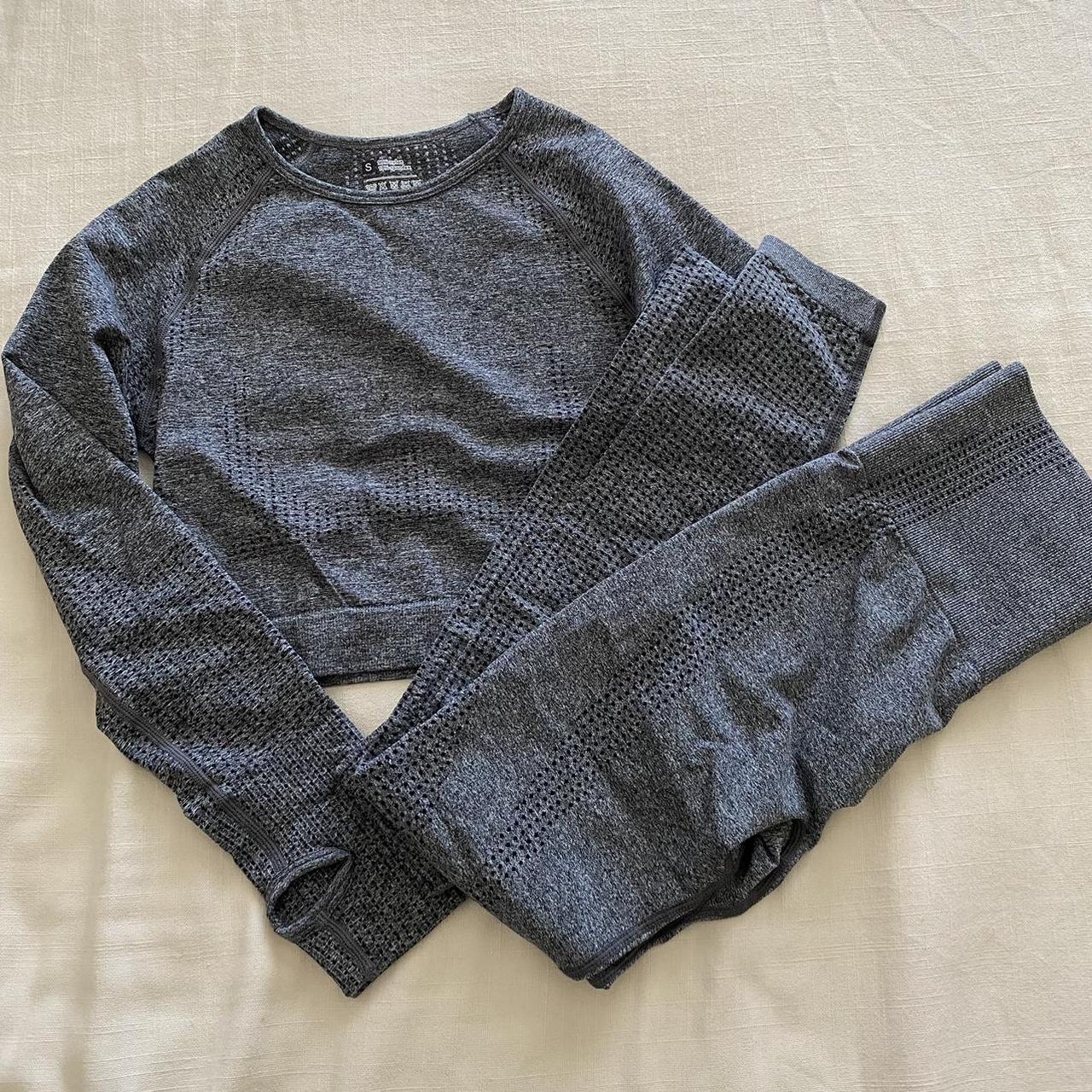 grey workout set like new & never been worn! it’s... - Depop