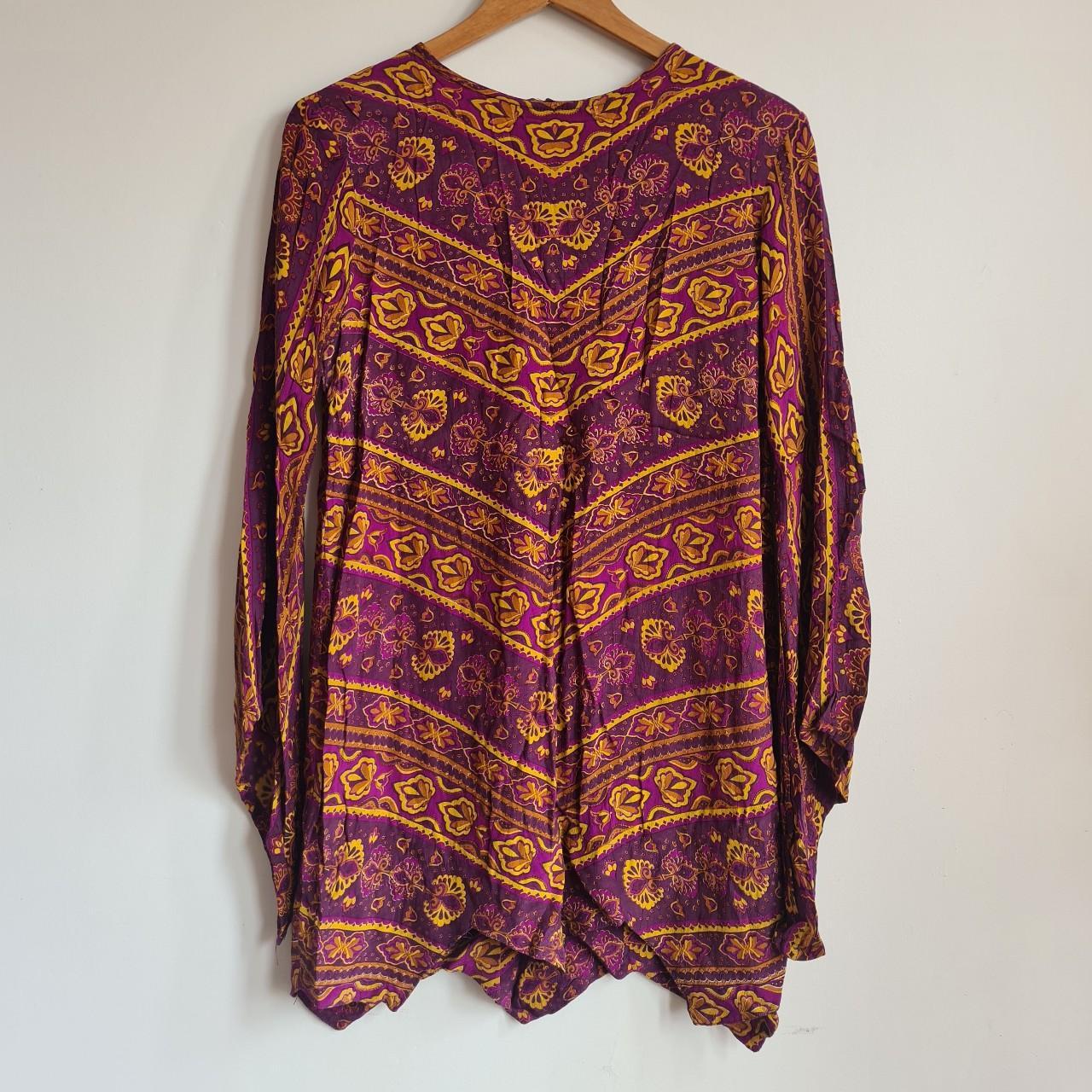 Nine Lives Bazaar flute sleeve mini dress/ tunic.... - Depop