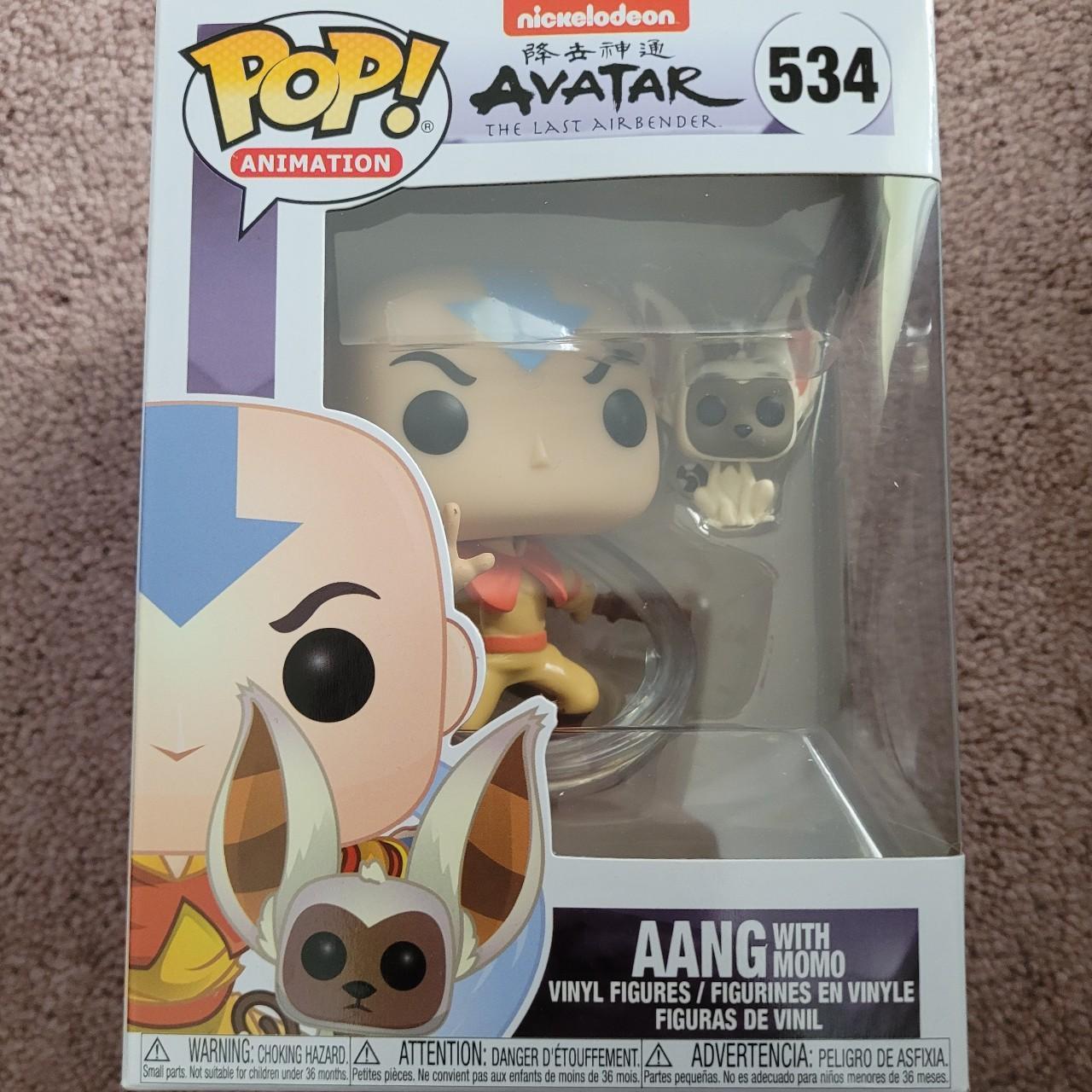 Aang with Momo Funko Pop! Has been kept inside the... - Depop