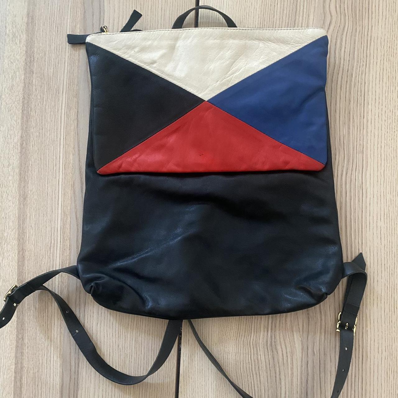 Clare V leather backpack - Depop