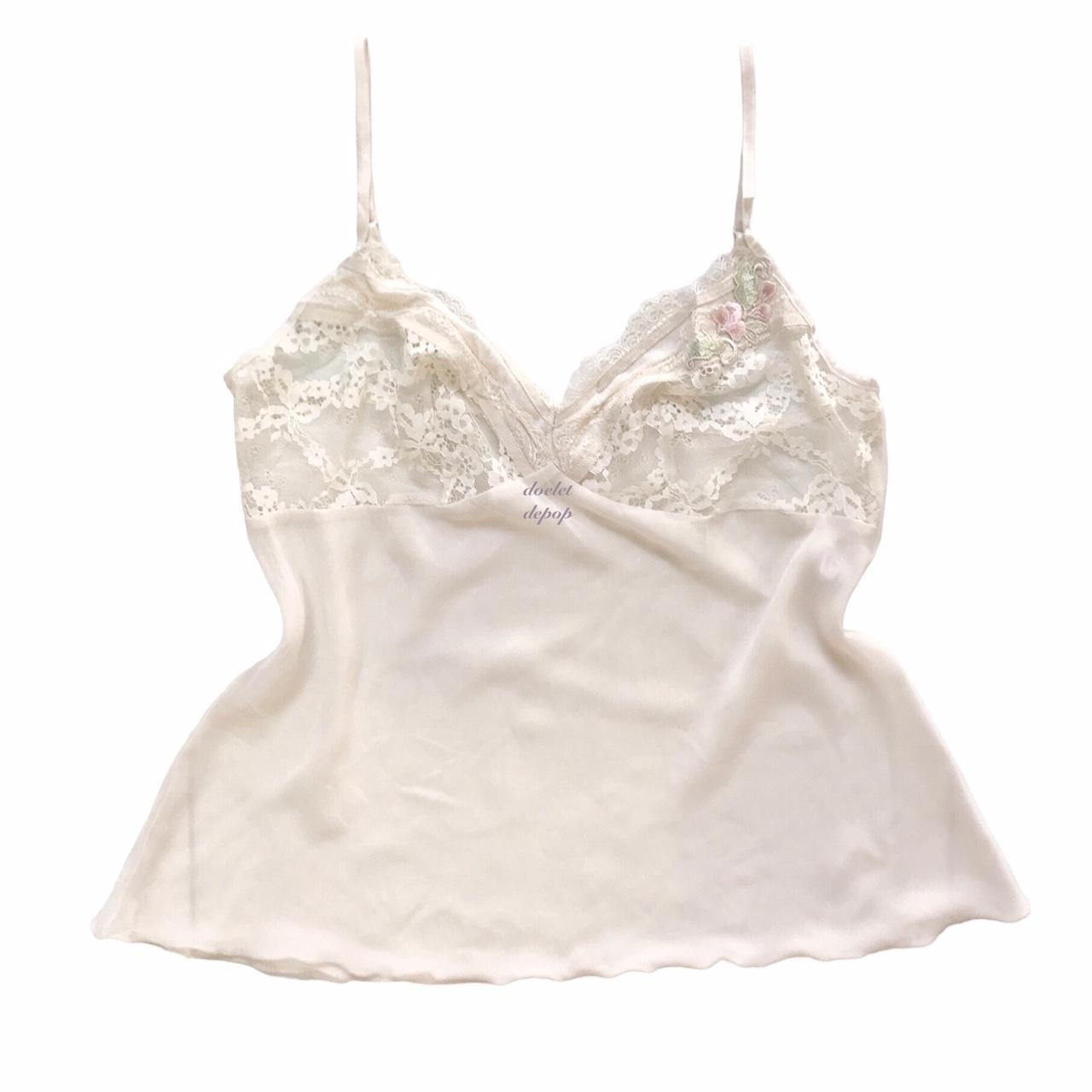 wacoal chiffon sheer camisole size 90 ptp across... - Depop