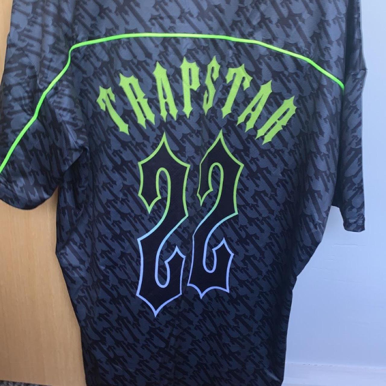 Trapstar football shirt Size medium Fit a large - Depop