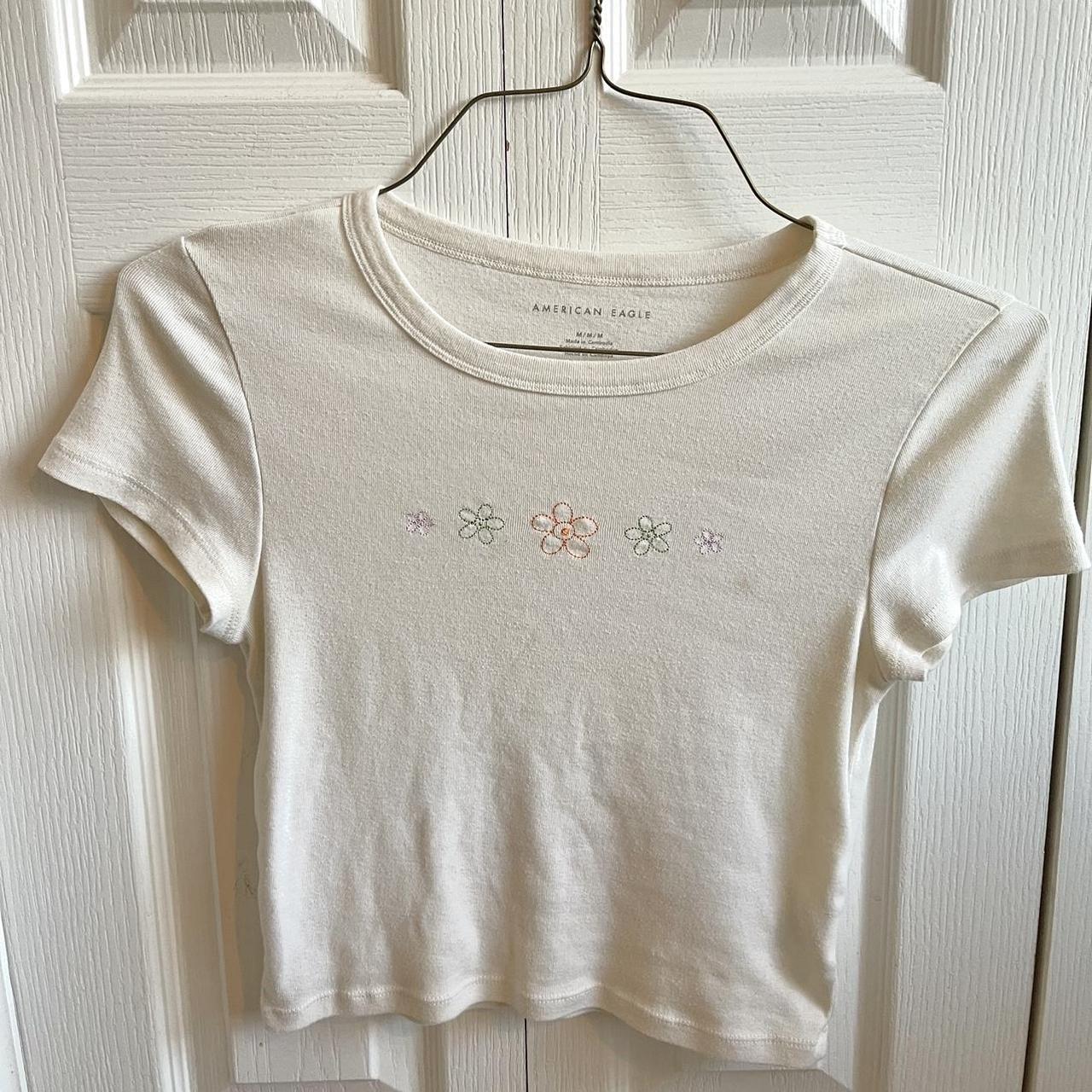 American eagle baby tee! Size medium. - Depop