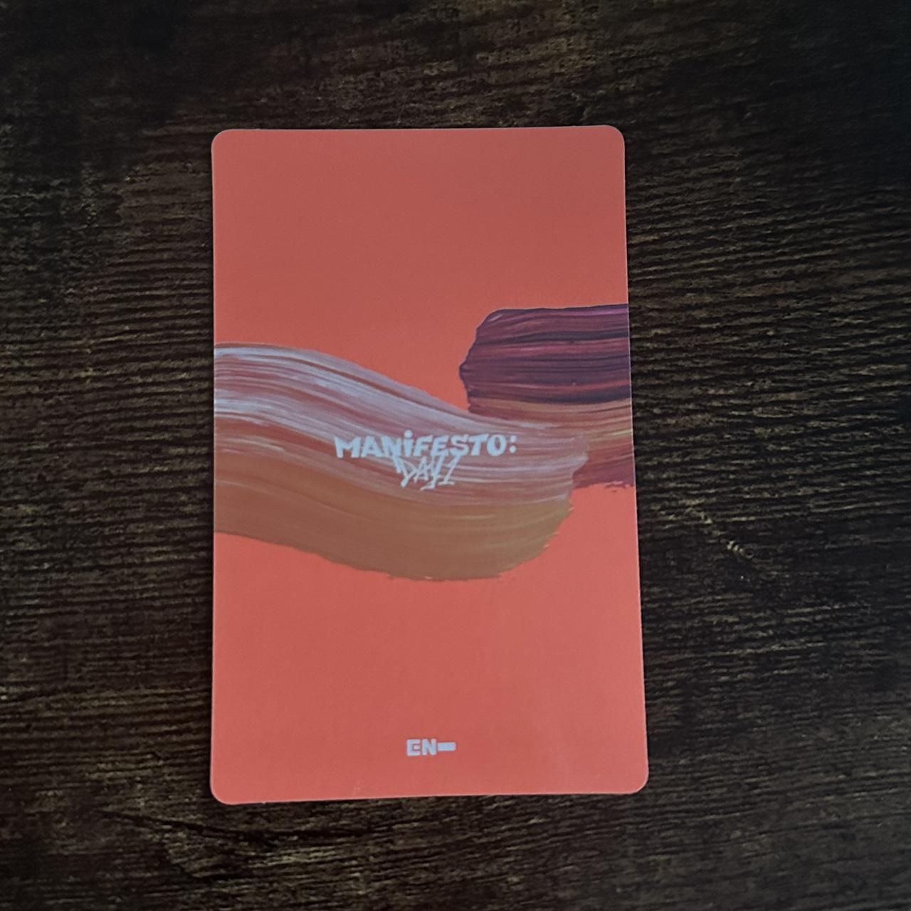 Jake manifesto day 1 photocard enhypen Free... - Depop