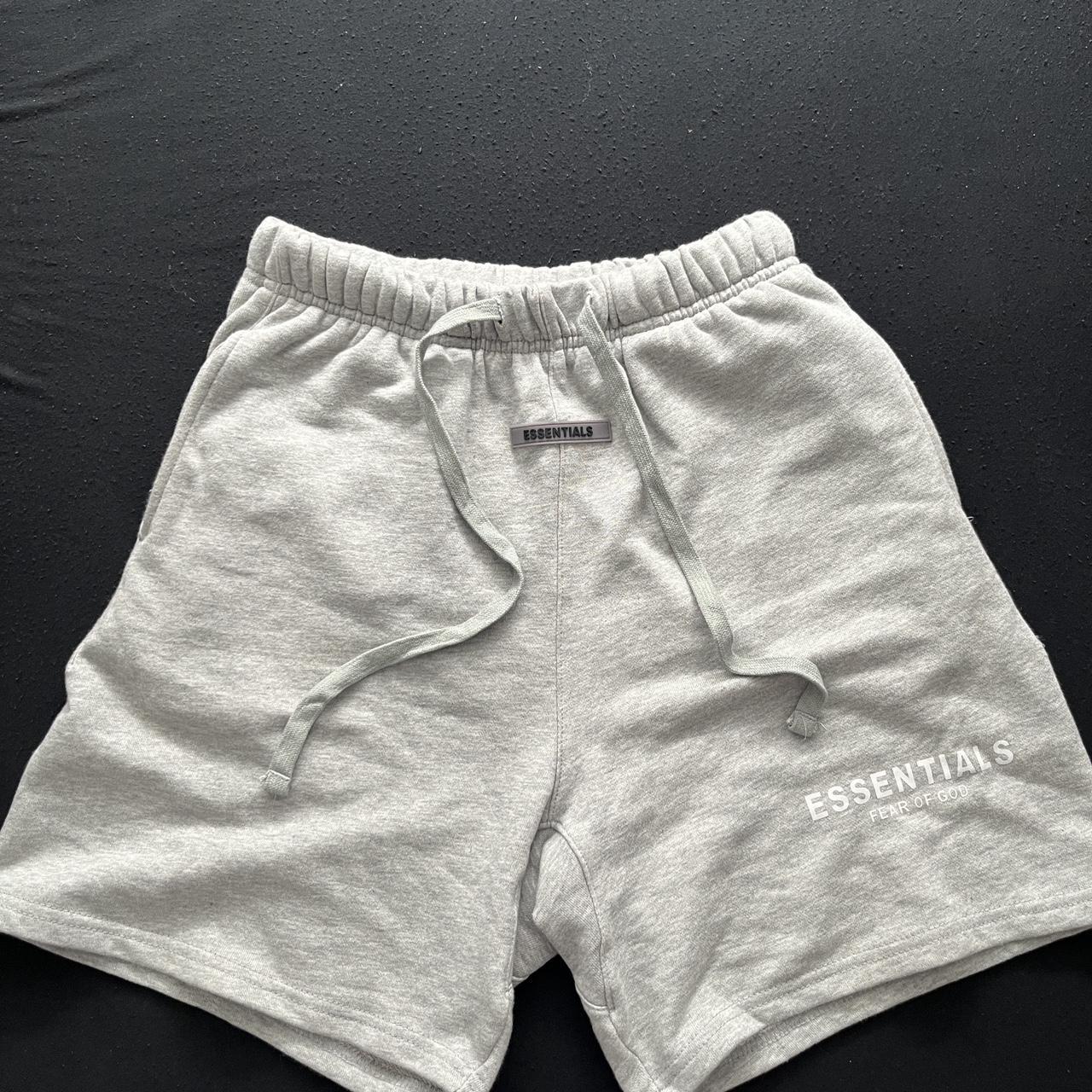 Grey Essentials shorts Size Medium Work Lightly - Depop