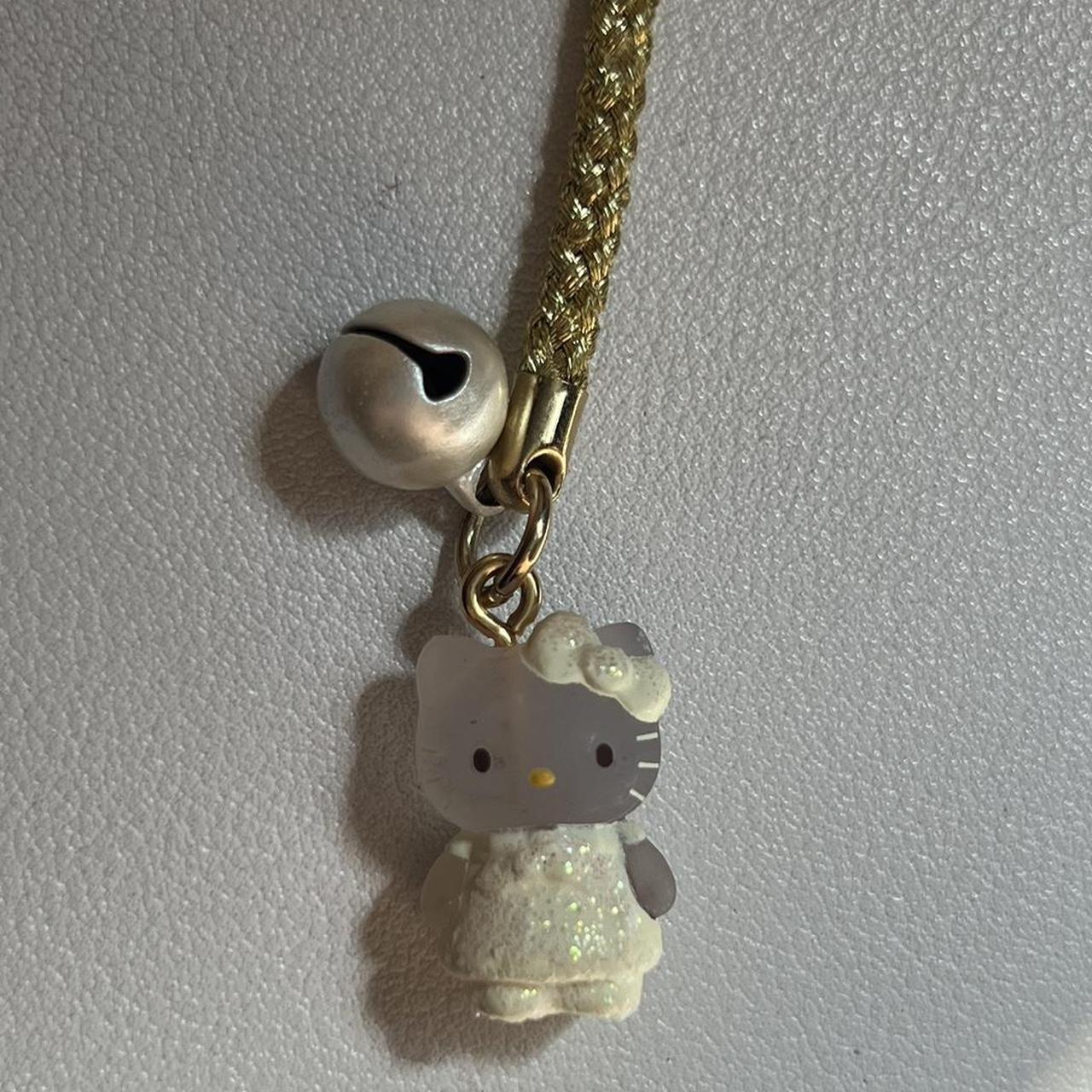 y2k RARE hello kitty matte glitter dress charm!... - Depop