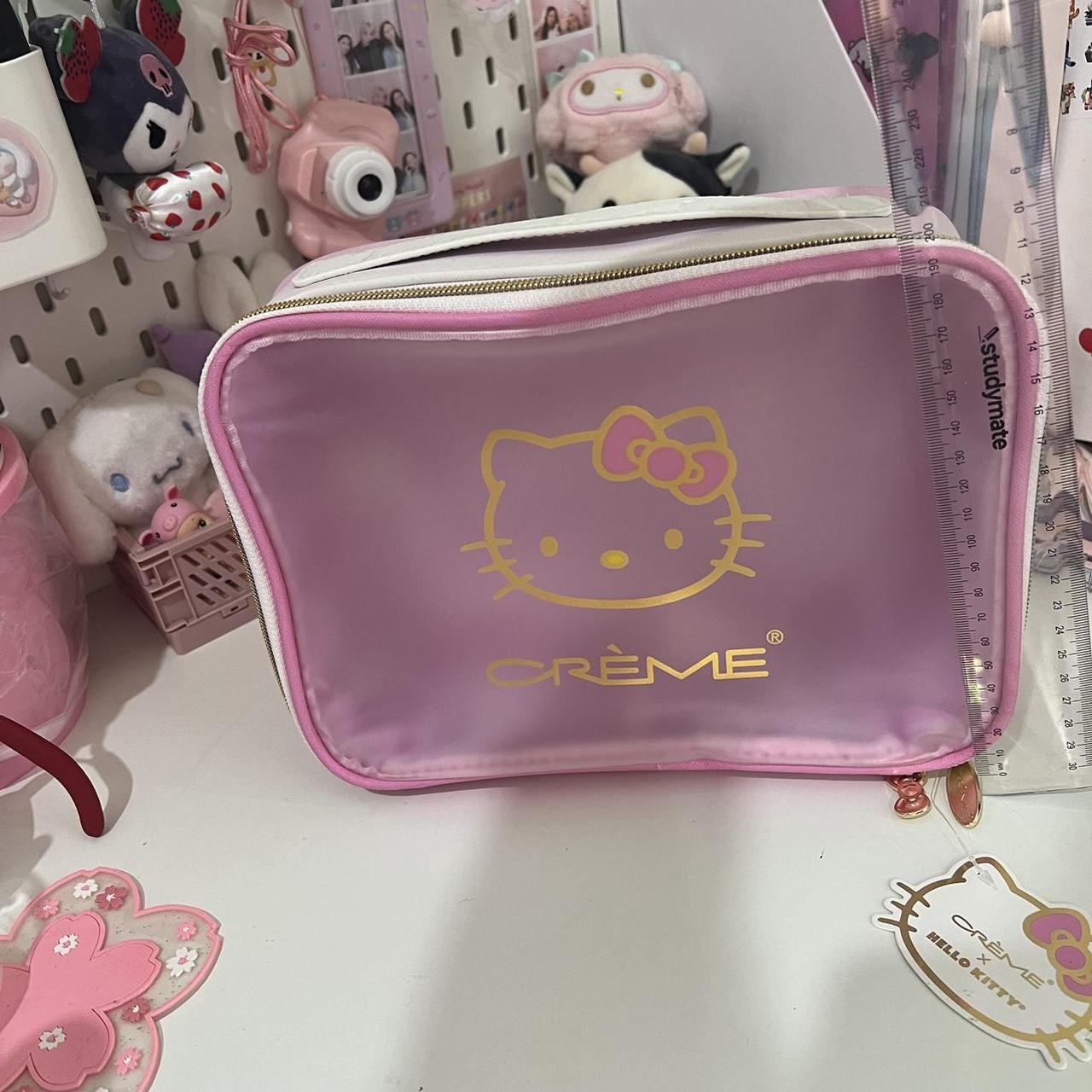 Hello kitty x creme shop makeup travel case... - Depop