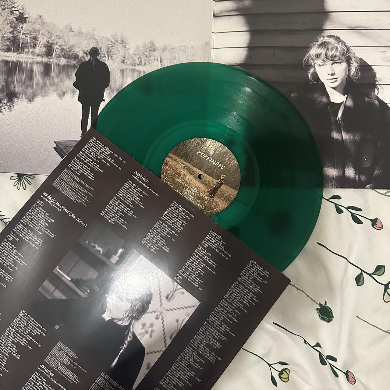TAYLOR SWIFT evermore green translucent vinyl... - Depop