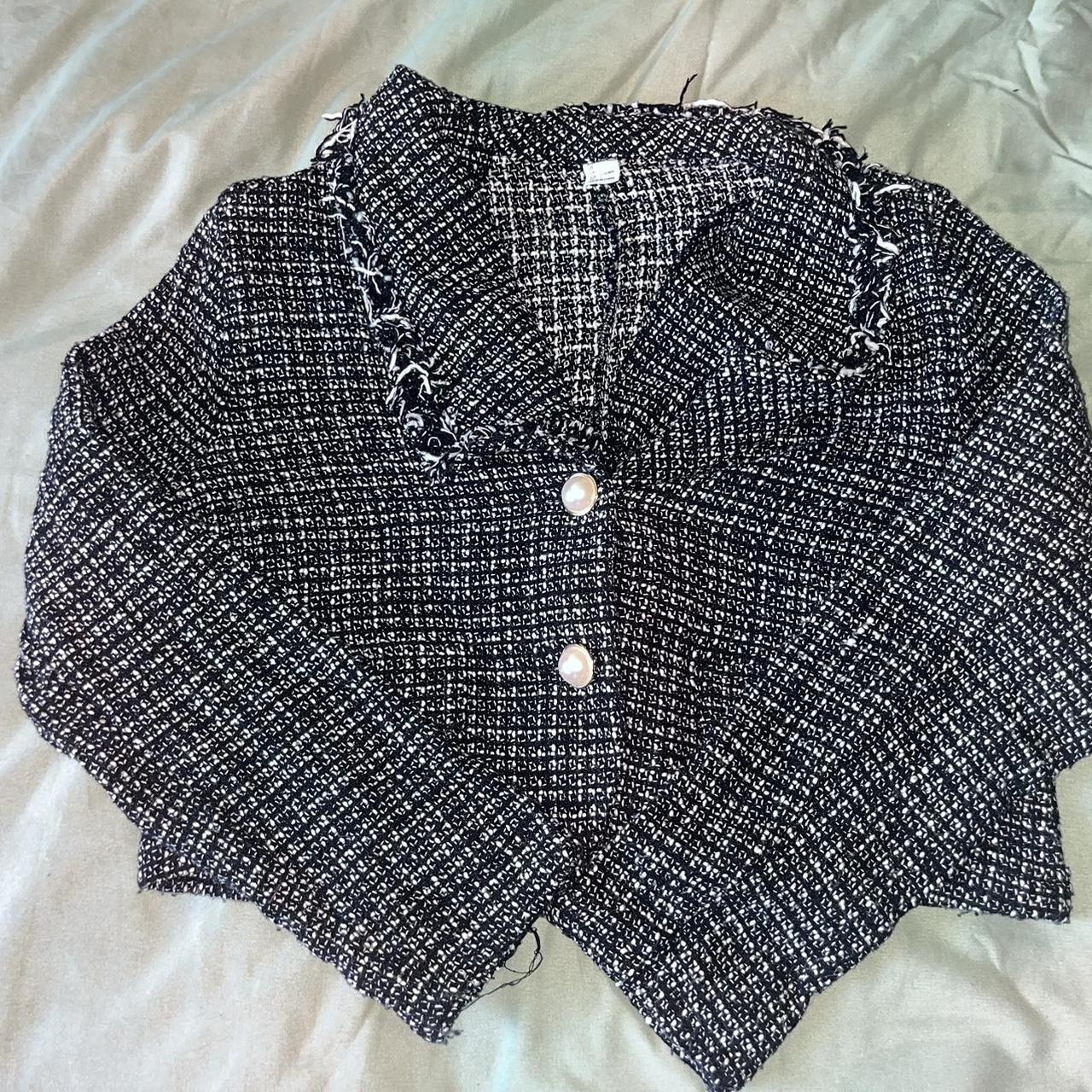 Two-piece tweed blazer and skirt set from Amazon.... - Depop