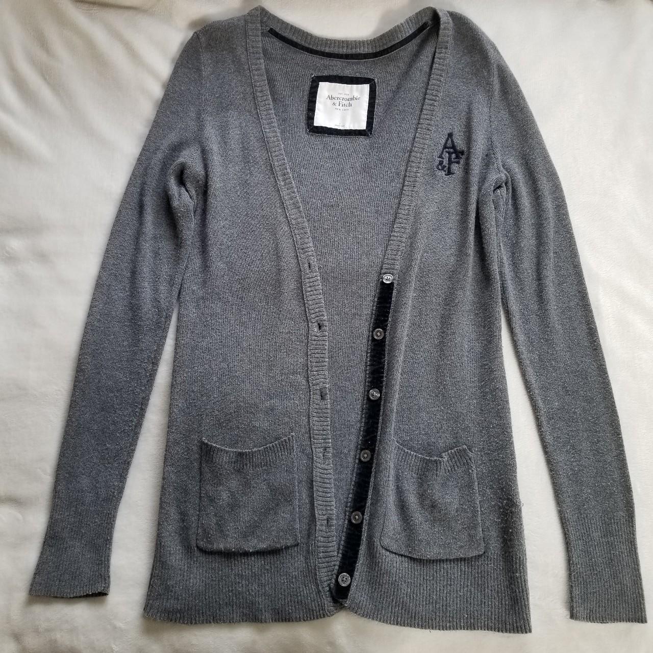 Abercrombie & Fitch Women's Grey Cardigan | Depop