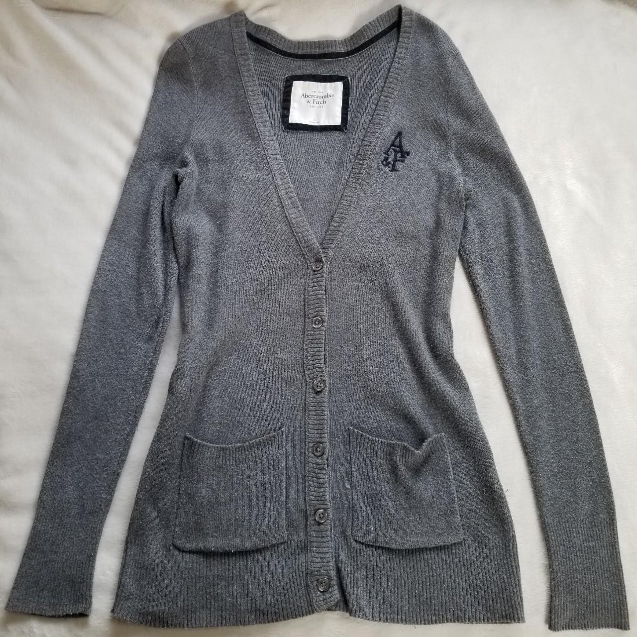 Abercrombie & Fitch Women's Grey Cardigan | Depop