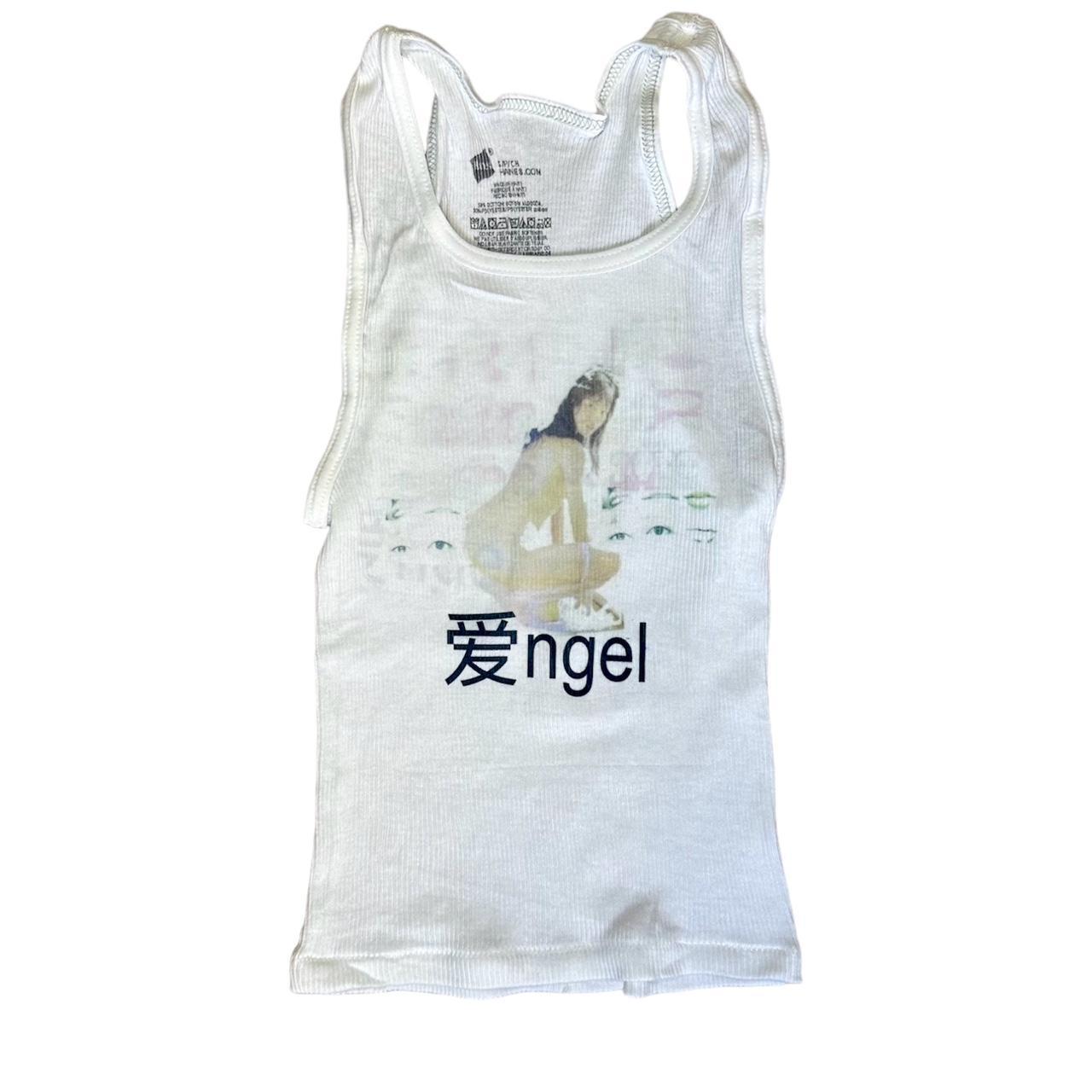 angel tank ☆ youth tank sizes S and M ☆ handprinted... - Depop