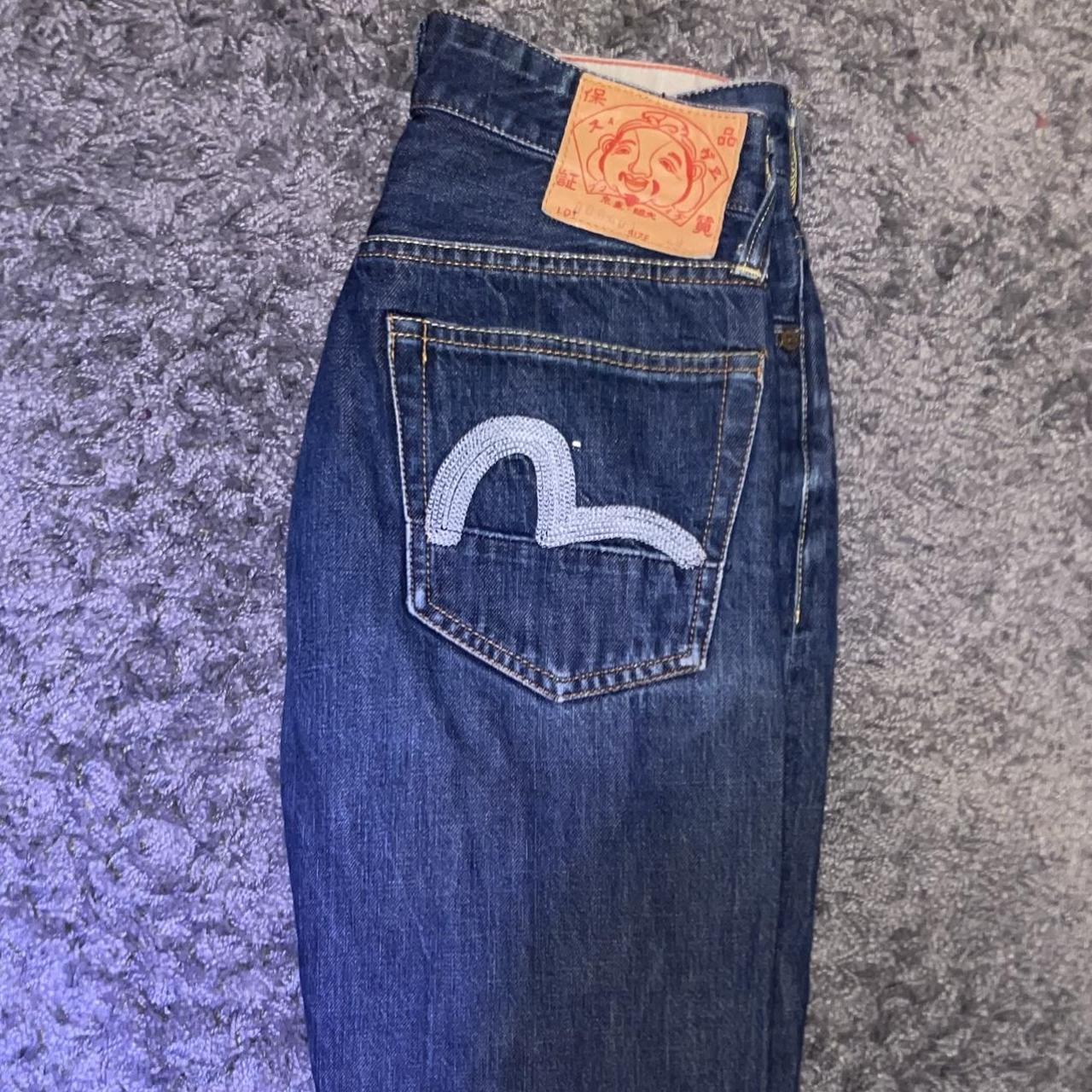 Vintage early 00s Evisu Womens Jeans 28 Waist 26... - Depop