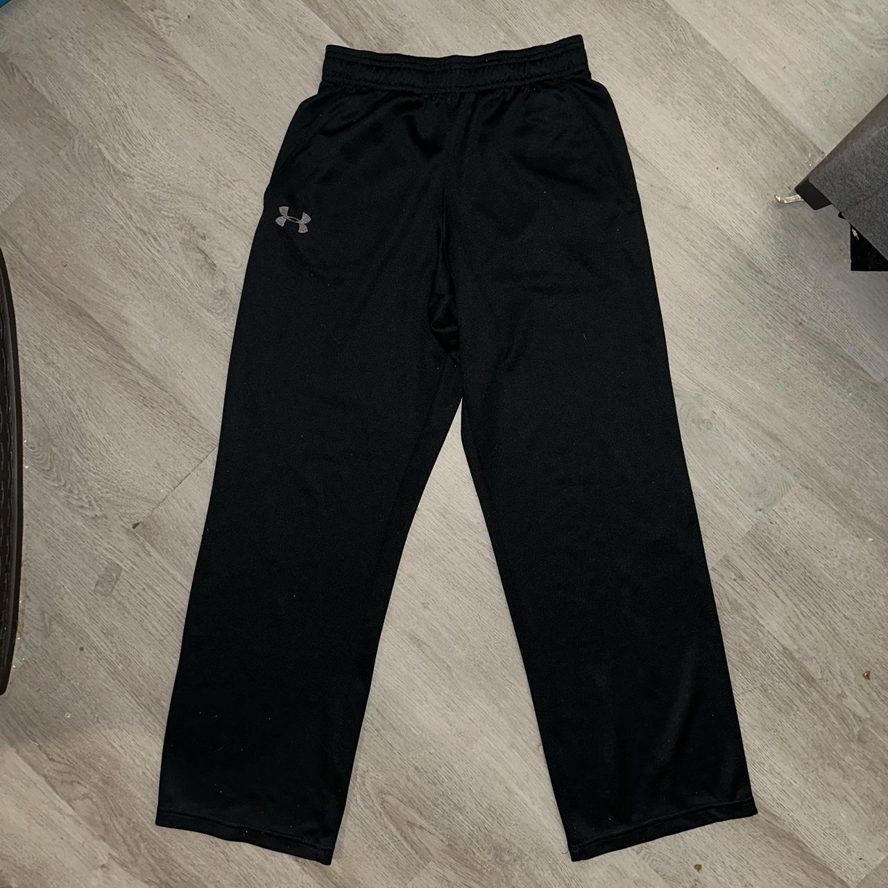 loose Black Under Armour sweatpants #sweatpants | Depop