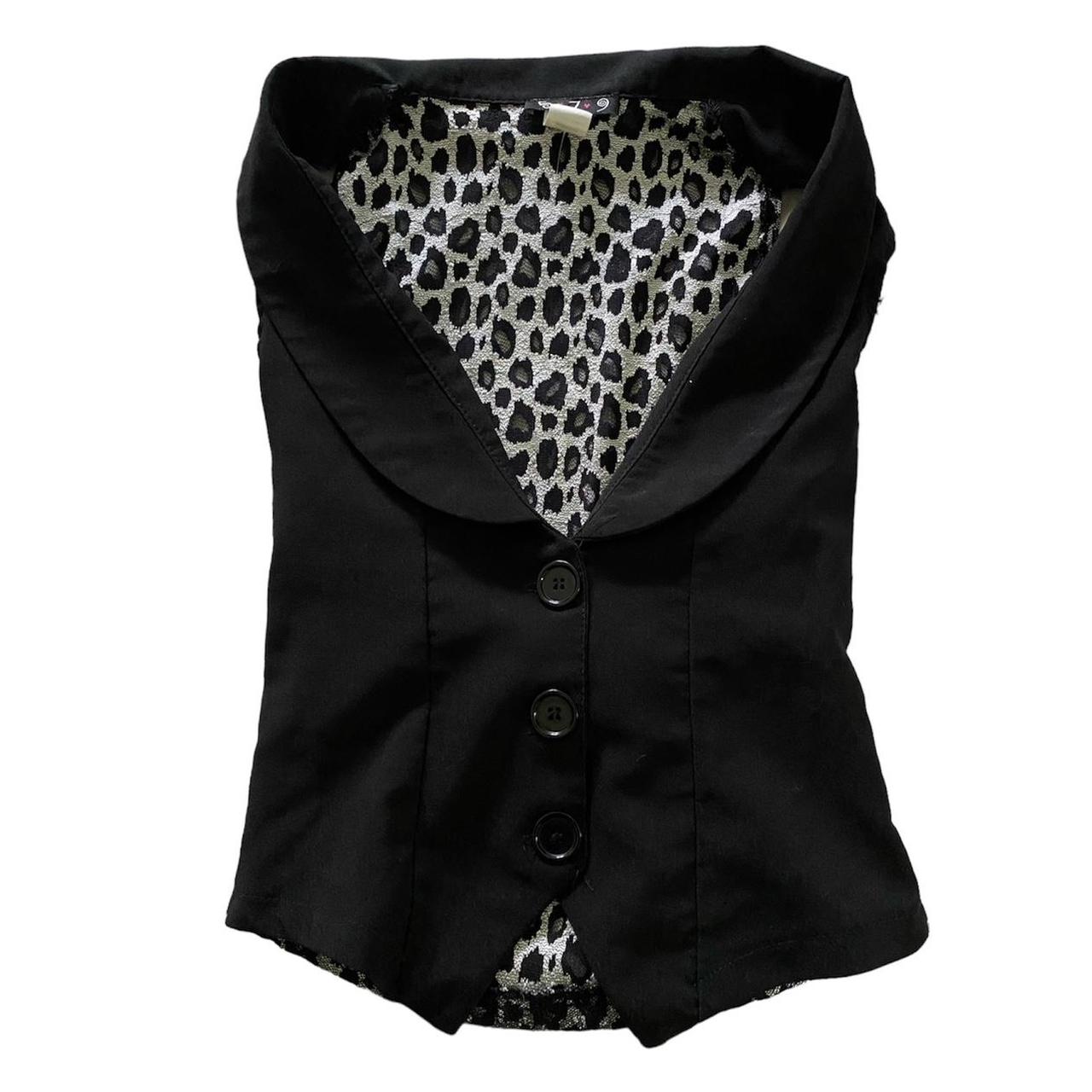 Emo Y2K cheetah vest by 579 Best fits... - Depop
